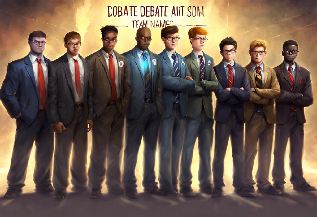 Debate Team Names informative info 2024